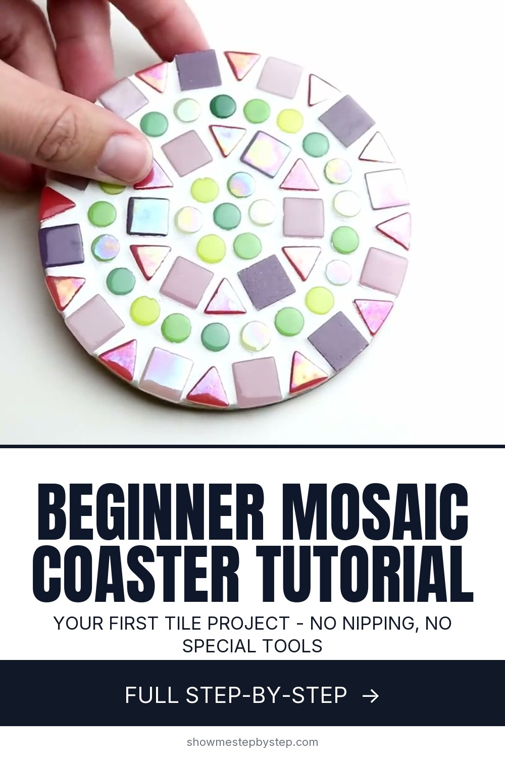 Mosaic Coaster: A Beginner's Tile Craft Tutorial