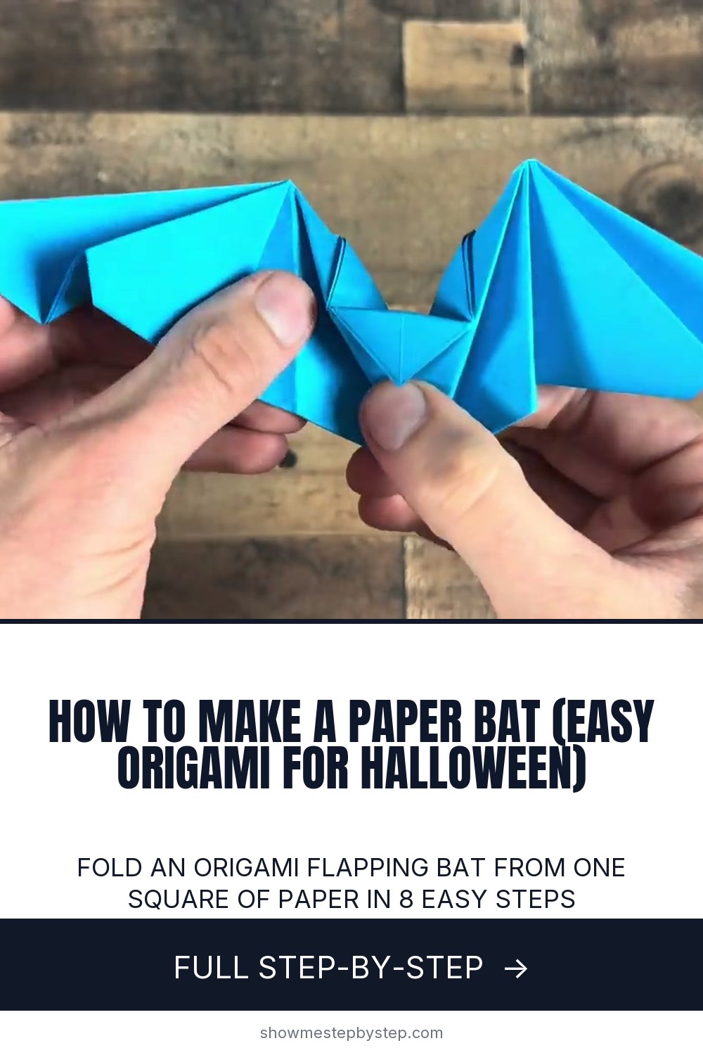 How to Make a Paper Bat - Easy Origami for Halloween