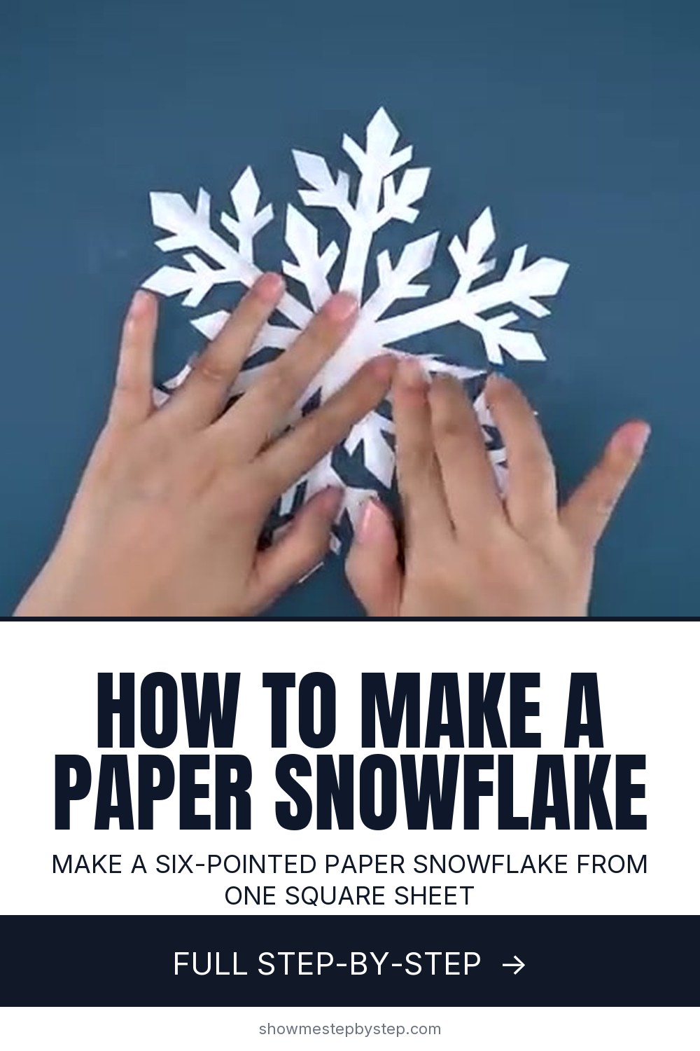 How to Make a Paper Snowflake - 8-Step Cutting Guide